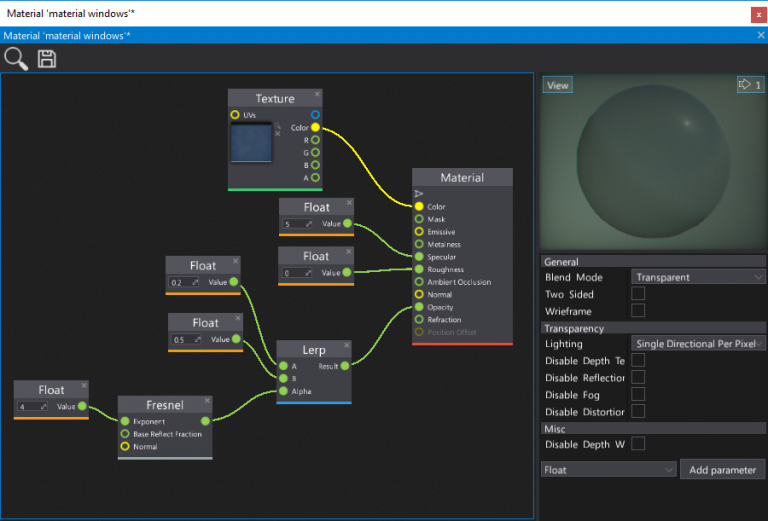 material - Flax Engine